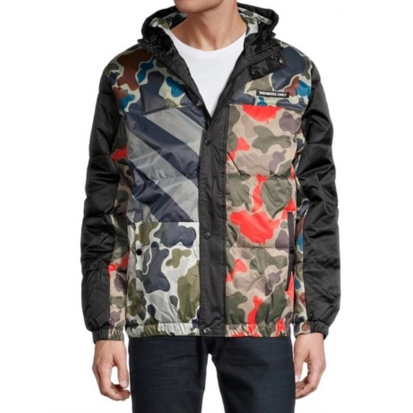 Members Only | Jackets & Coats | Members Only Camo Multi Block Puffer ...